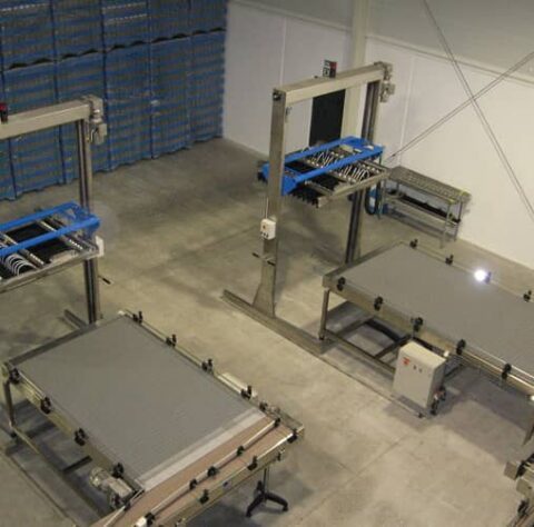 Low & high-level crate & robotic depalletizers | PHS Innovate